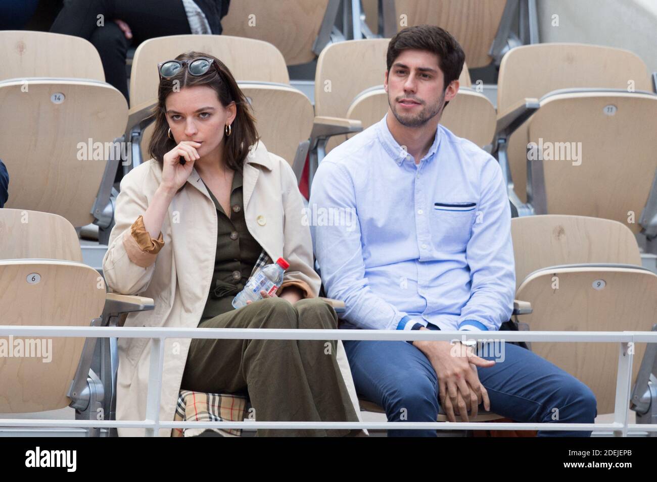 Emma Margaret Tachard-Mackey in stands during French Tennis Open at ...