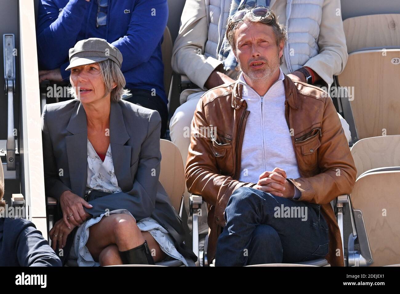 Actor Mads Mikkelsen and his wife Hanne Jacobsen attend the 2019 French ...