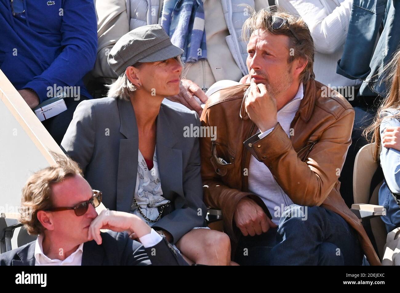Actor Mads Mikkelsen and his wife Hanne Jacobsen attend the 2019 French ...