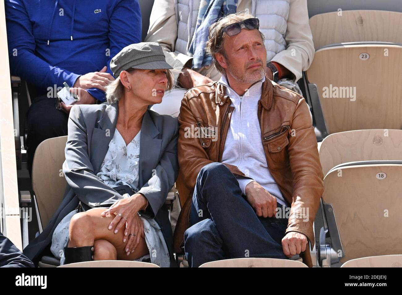Actor Mads Mikkelsen and his wife Hanne Jacobsen attend the 2019 French ...