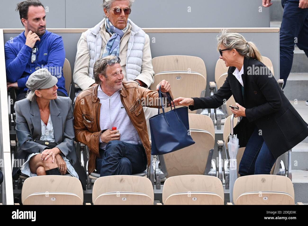 Actor Mads Mikkelsen and his wife Hanne Jacobsen attend the 2019 French ...