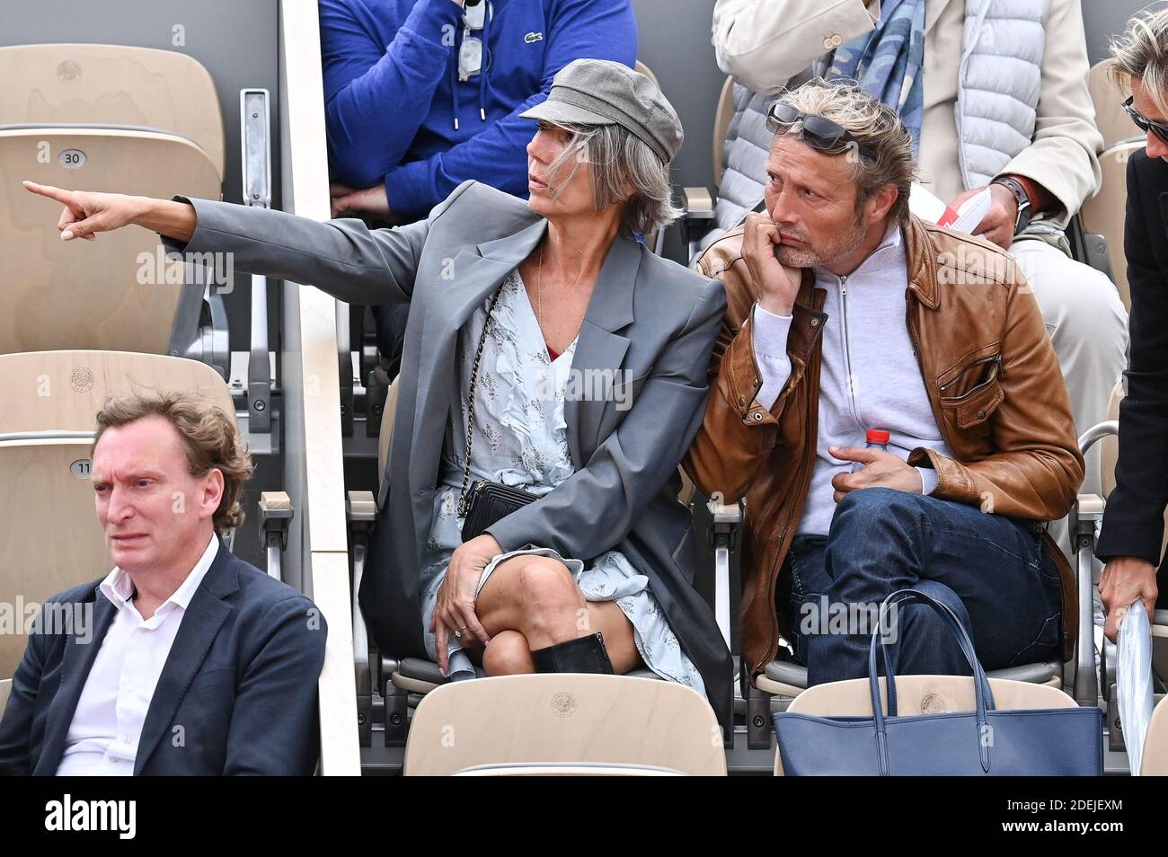 Actor Mads Mikkelsen and his wife Hanne Jacobsen attend the 2019 French ...