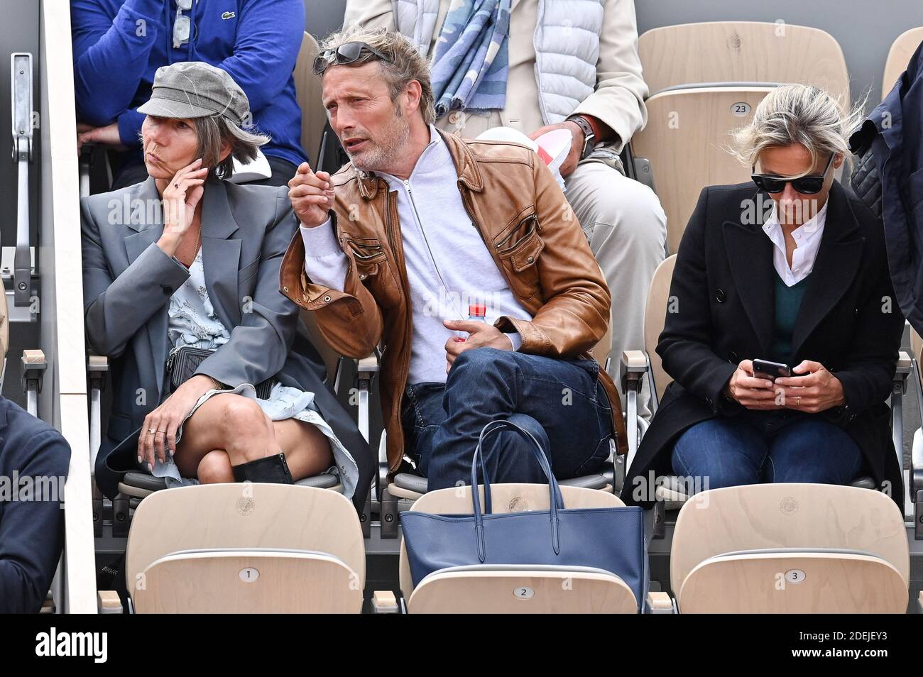 Actor Mads Mikkelsen and his wife Hanne Jacobsen attend the 2019 French ...