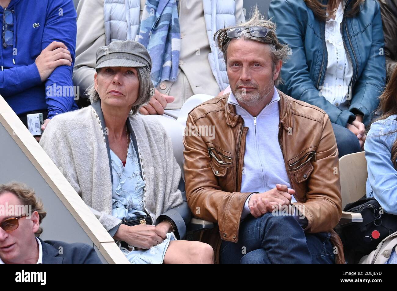 Actor Mads Mikkelsen and his wife Hanne Jacobsen attend the 2019 French ...