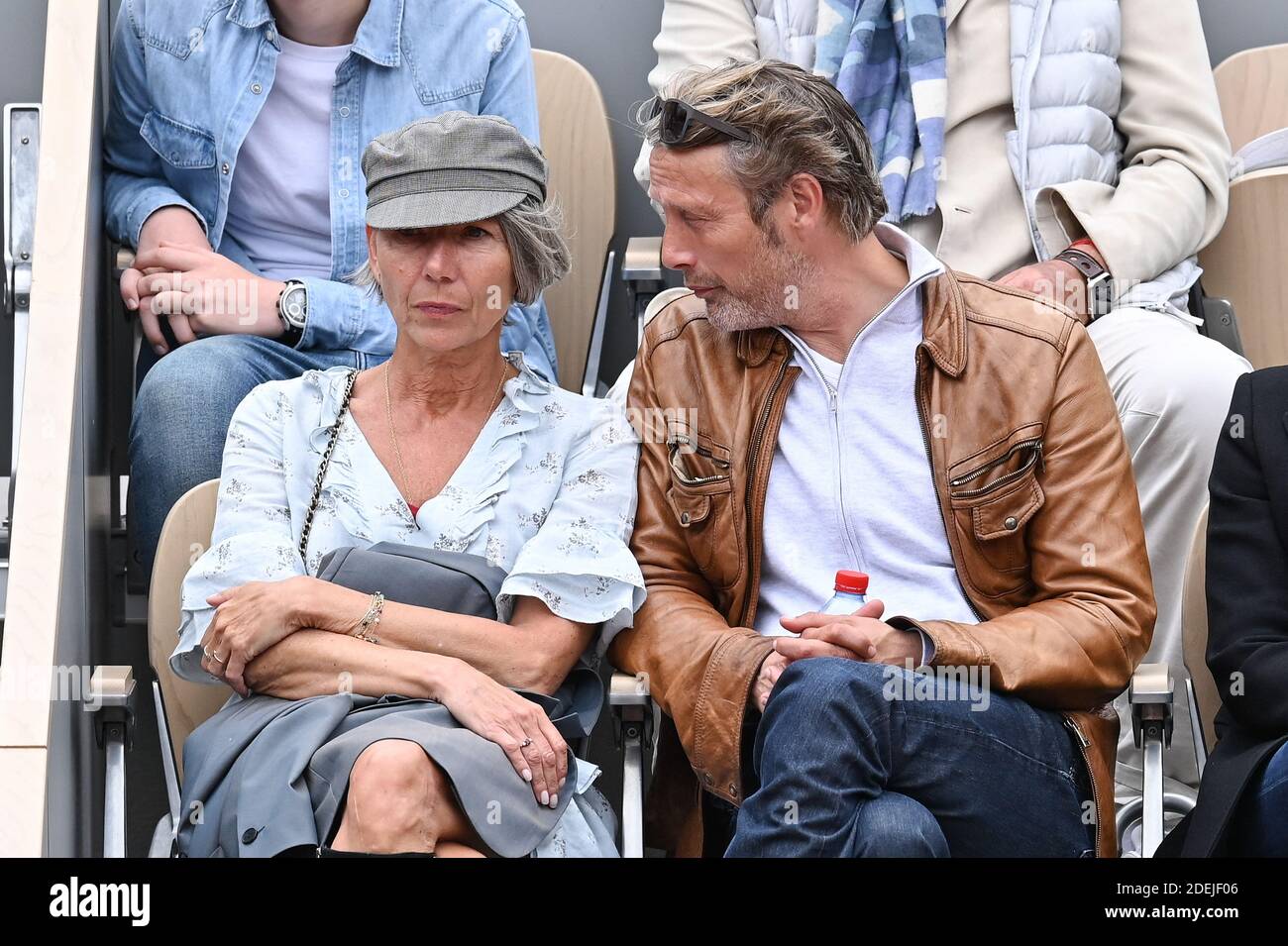 Actor Mads Mikkelsen and his wife Hanne Jacobsen attend the 2019 French ...