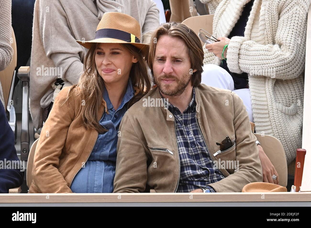 Ophelie Meunier and husband Mathieu Vergne attend the 2019 French ...