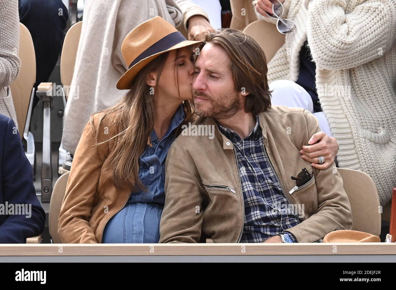 Ophelie Meunier and husband Mathieu Vergne attend the 2019 French ...