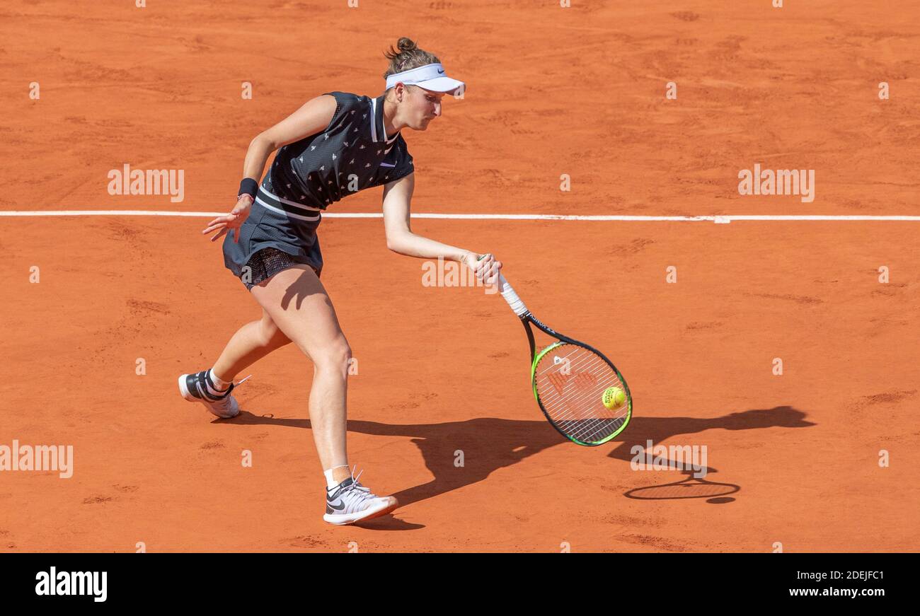 Marketa Vondrousova From Australia In Action During The Final Of The