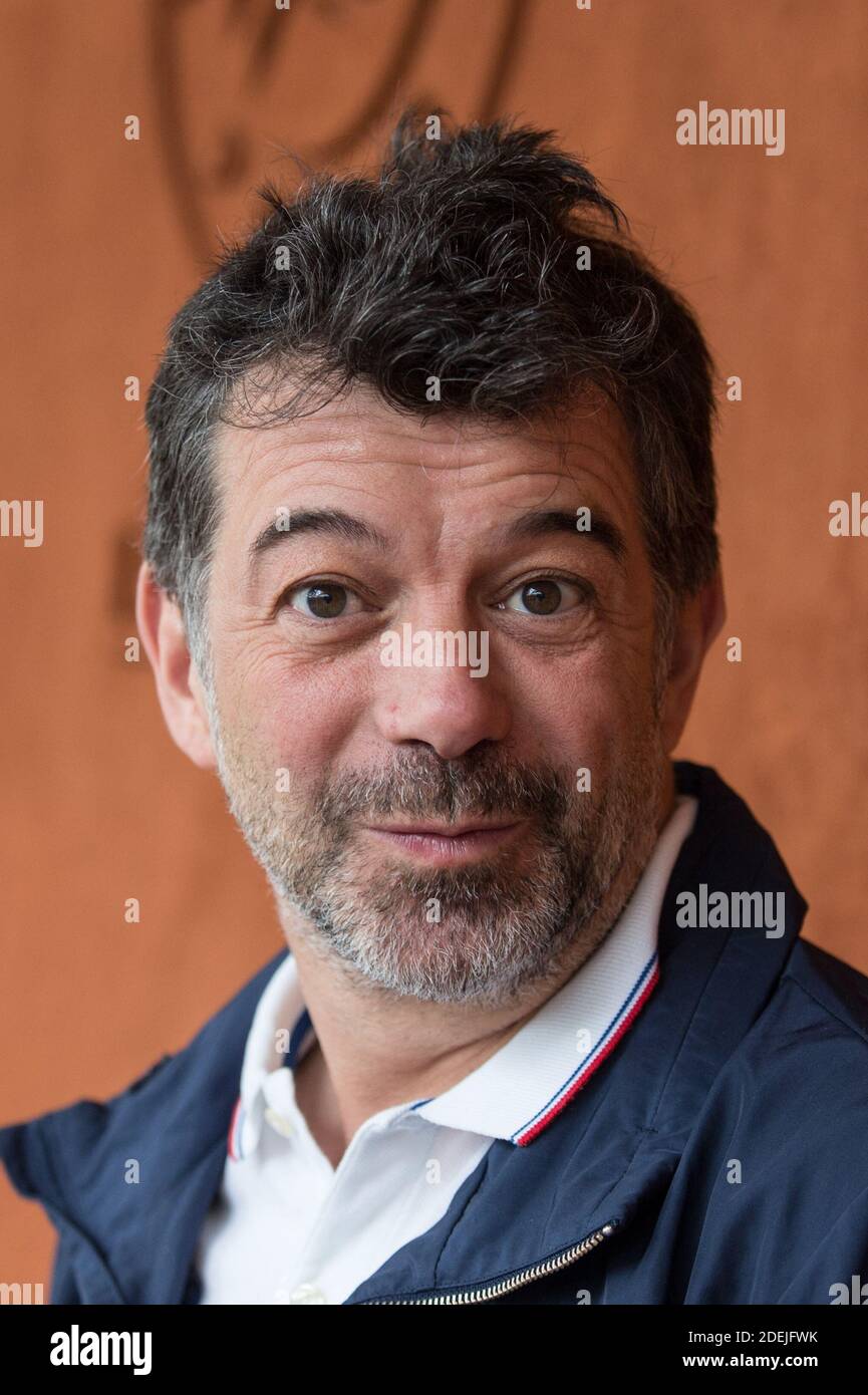 Stephane Plaza in Village during French Tennis Open at Roland-Garros ...