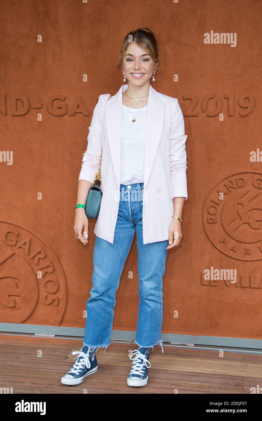 Alice Isaaz in Village during French Tennis Open at Roland-Garros arena ...