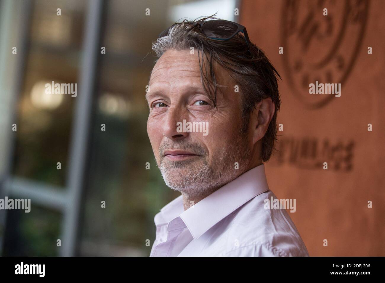 Mads Mikkelsen in Village during French Tennis Open at Roland-Garros ...
