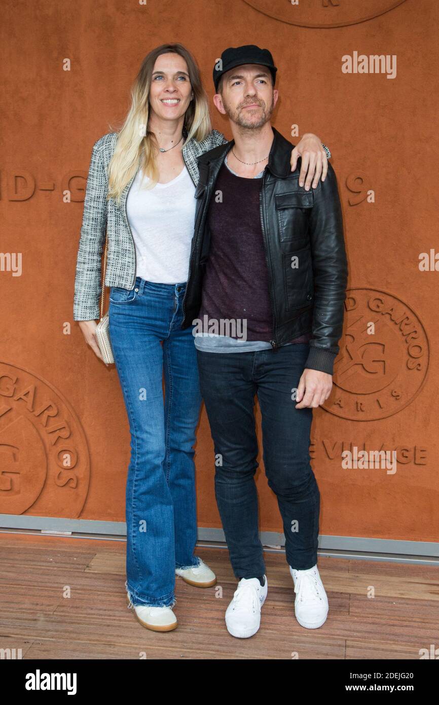 Calogero and Marie Bastide in Village during French Tennis Open at ...