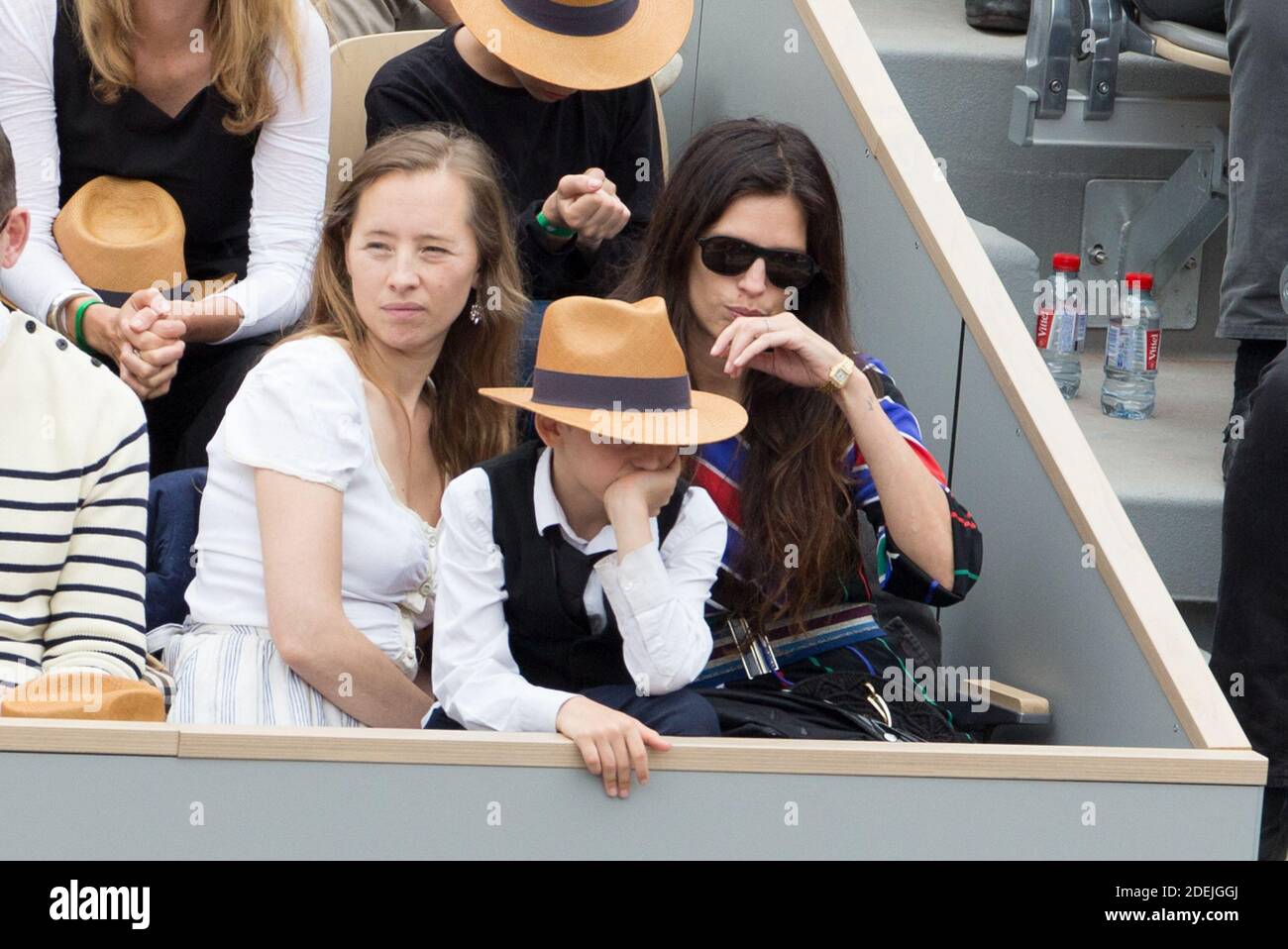 Isild Le Besco and Maiwenn le besco in stands during French Tennis Open ...