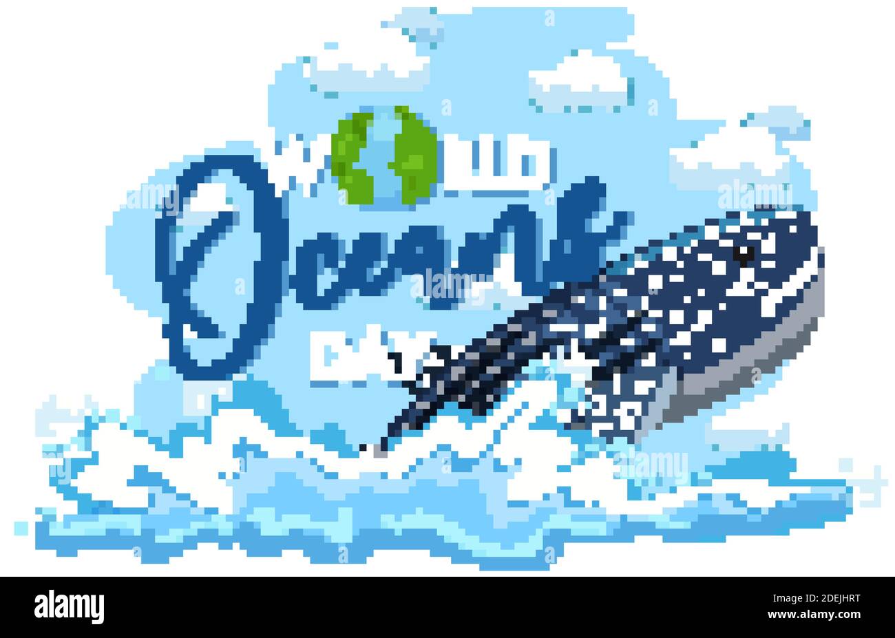 World oceans day background Cut Out Stock Images & Pictures - Alamy
