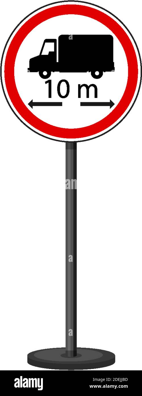 Red traffic sign on white background illustration Stock Vector Image ...