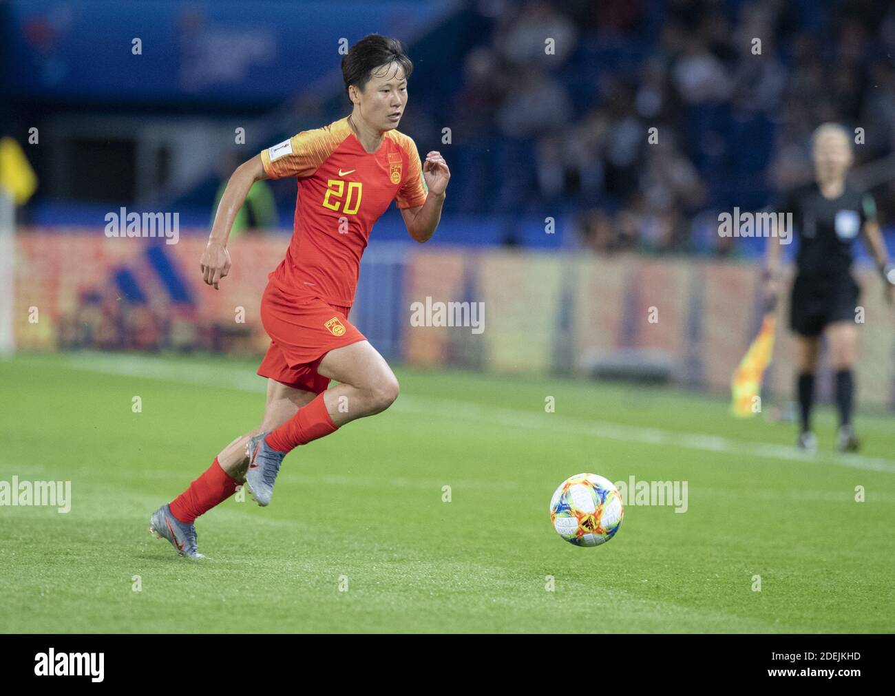 ZHANG Rui in action during the match of 2019 FIFA Women's World Cup ...
