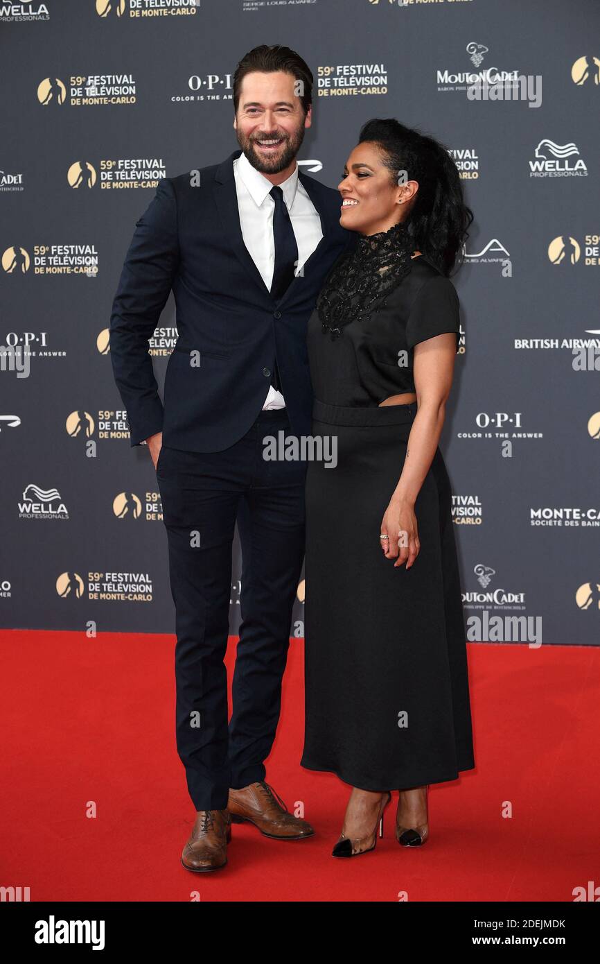 Ryan Eggold and Freema Agyeman attend the opening ceremony of the 59th ...