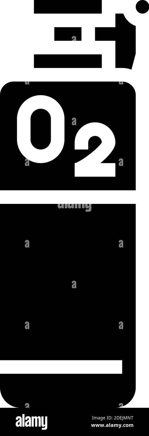 oxygen tank glyph icon vector illustration Stock Vector Image & Art - Alamy