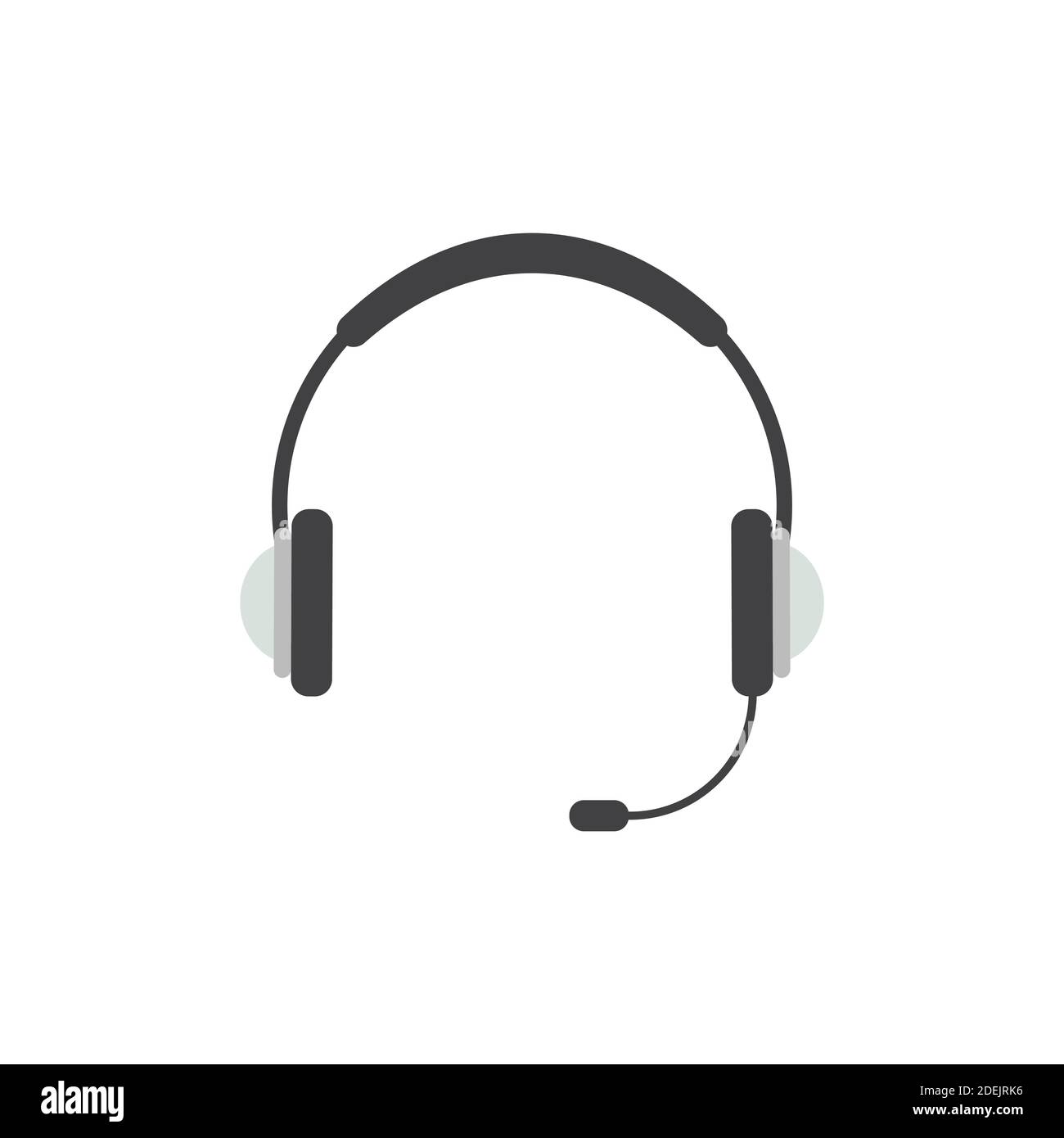 Headphone icon vector illustration. Isolated on white background Stock ...
