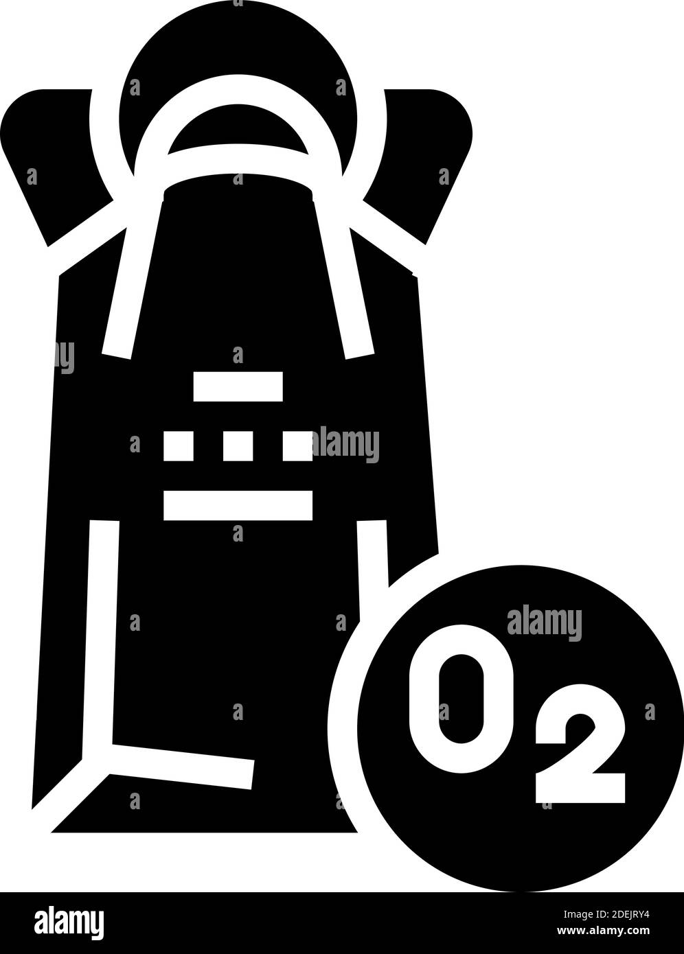 oxygen mask package glyph icon vector illustration Stock Vector Image ...