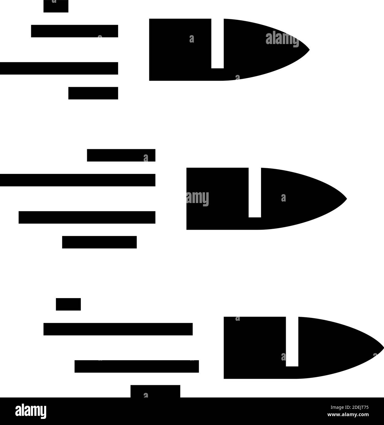 flying bullets glyph icon vector illustration Stock Vector Image & Art ...