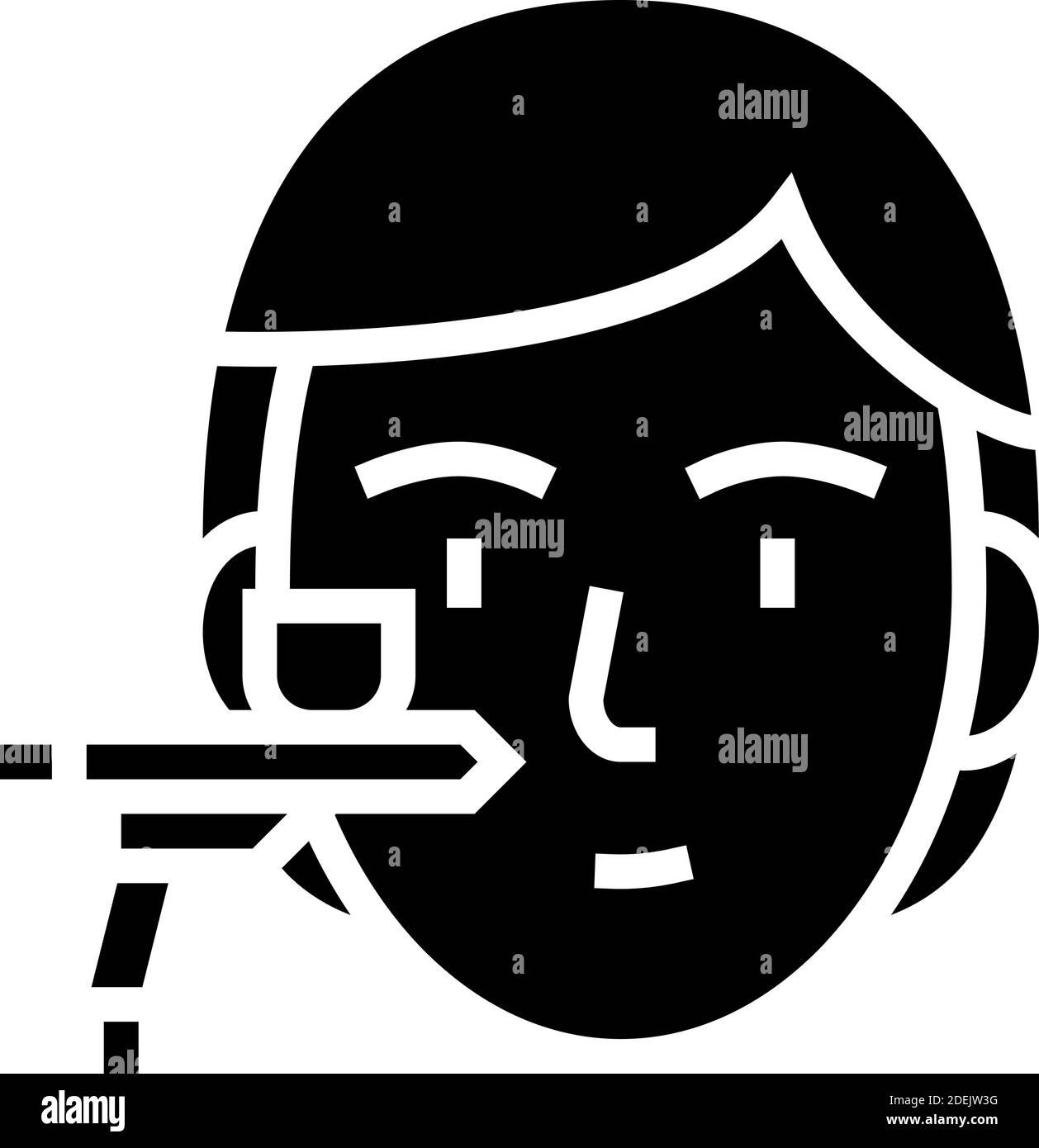 injectable oxygen glyph icon vector illustration Stock Vector Image ...