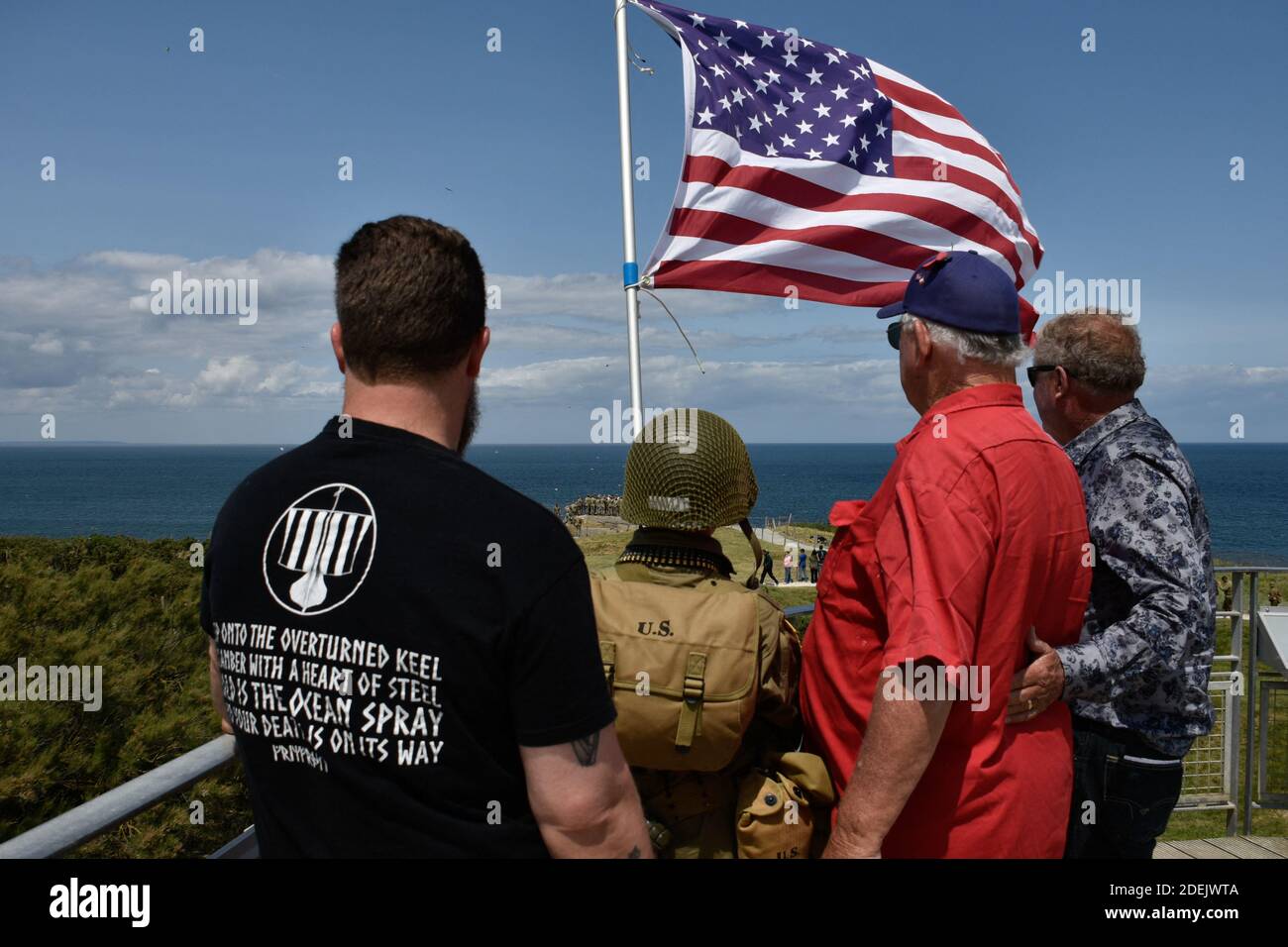 US Army Rangers dressed in the uniforms of Rangers from World War II ...