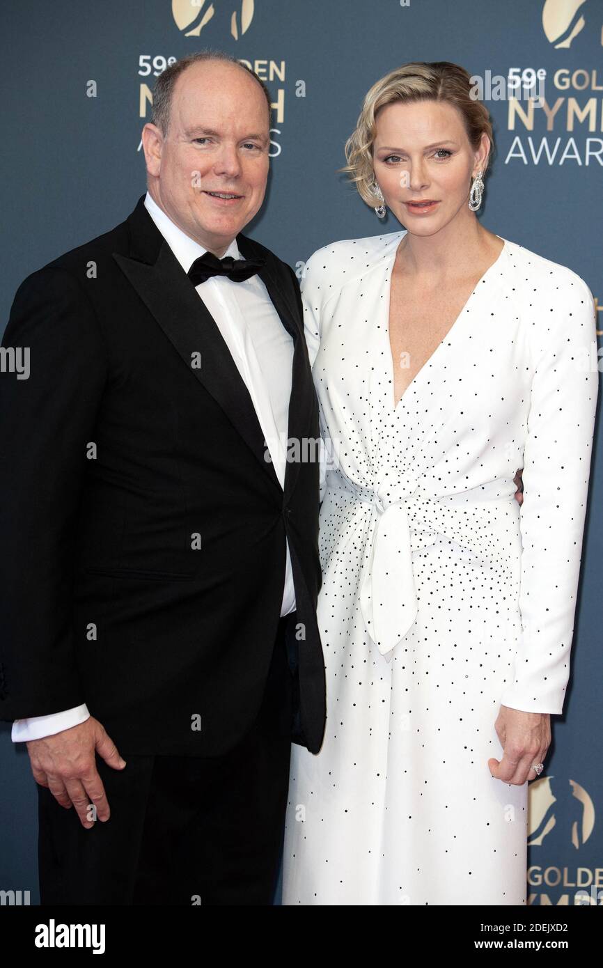 Prince Albert II of Monaco and Princess Charlene of Monaco attend the ...