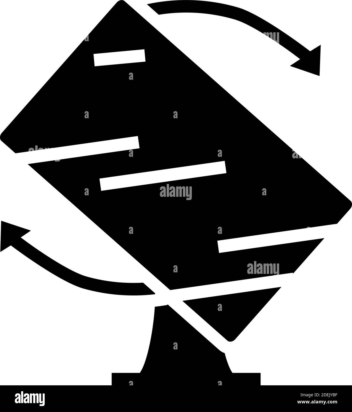 rotating monitor glyph icon vector illustration Stock Vector Image ...