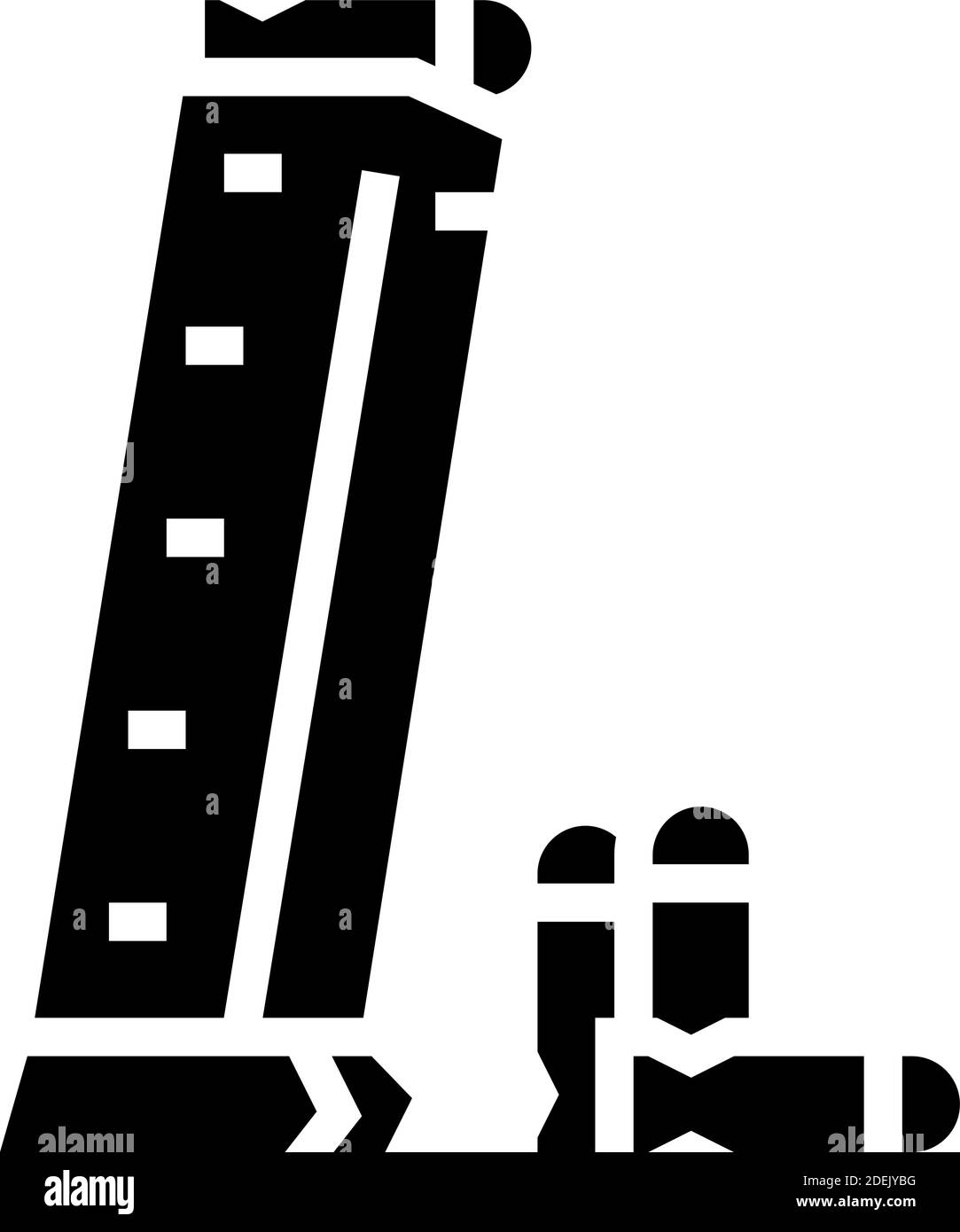 gun magazine with bullets glyph icon vector illustration Stock Vector ...