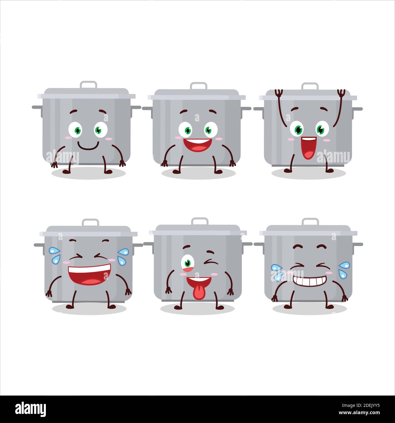 Cartoon character of kitchen pot with smile expression. Vector ...