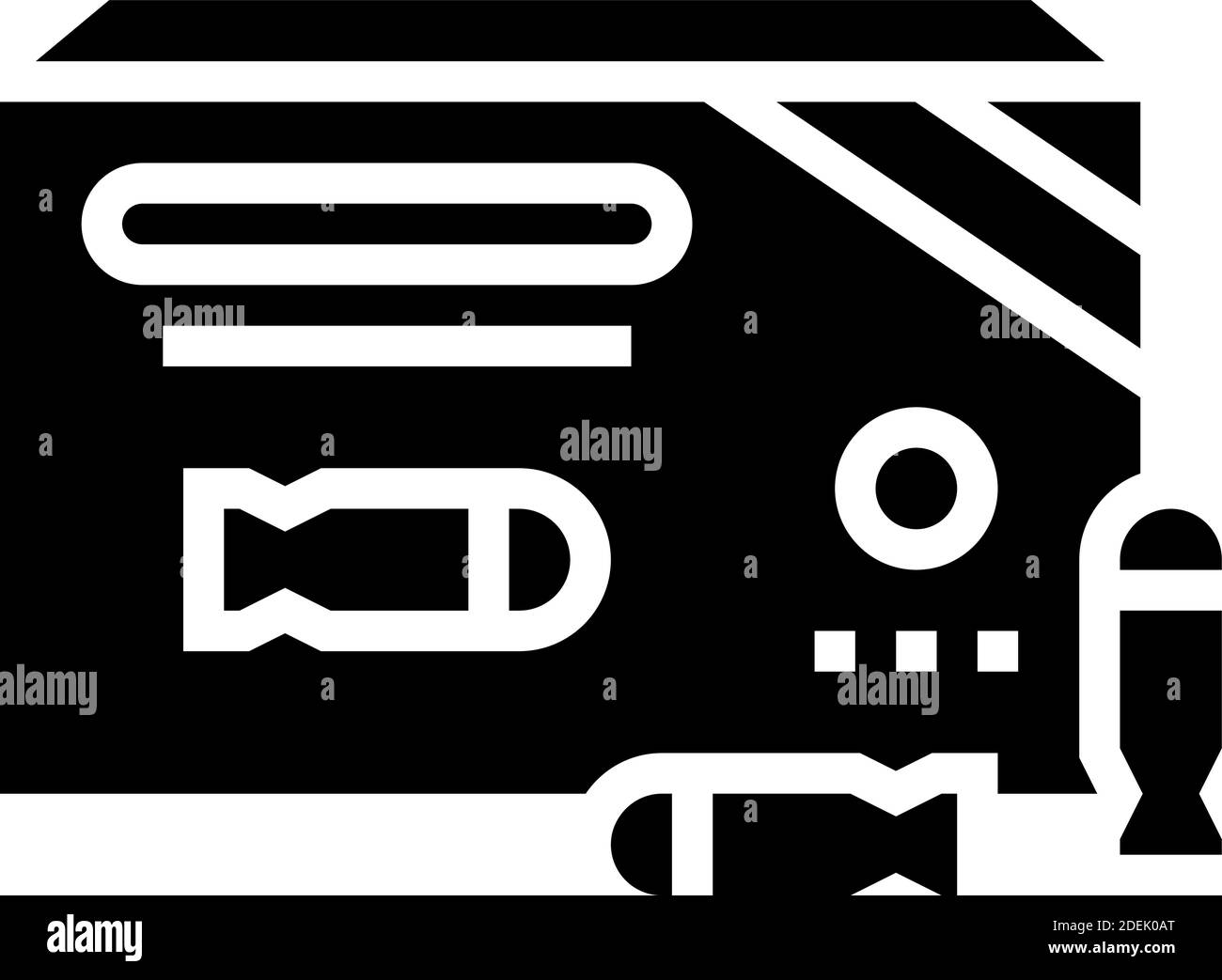 bullet package glyph icon vector illustration Stock Vector Image & Art ...