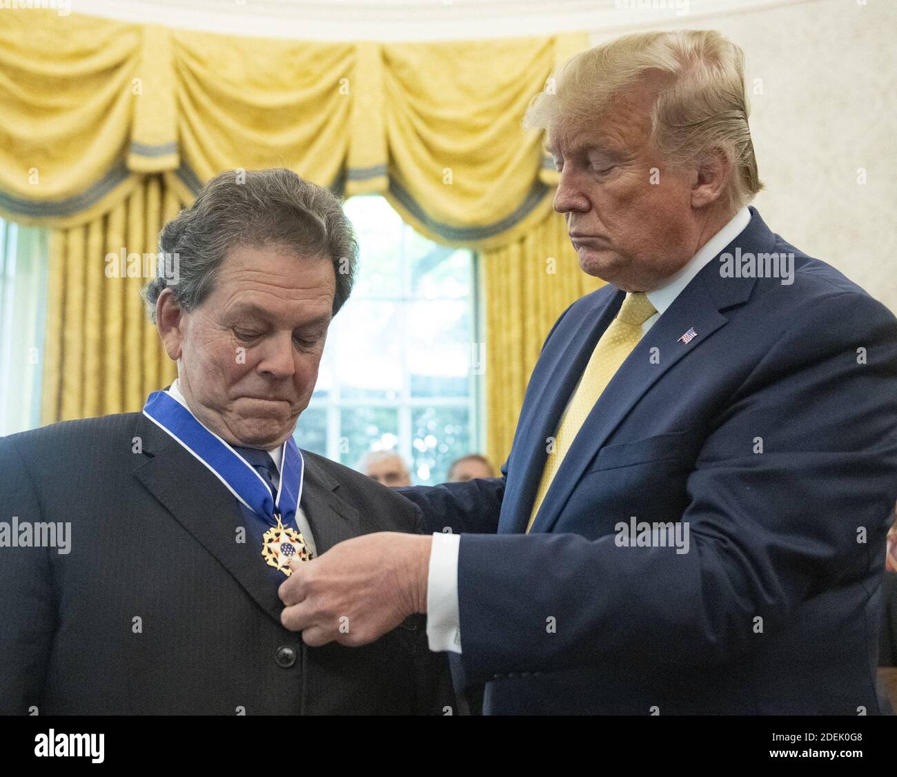 United States President Donald J. Trump presents the Presidential Medal ...