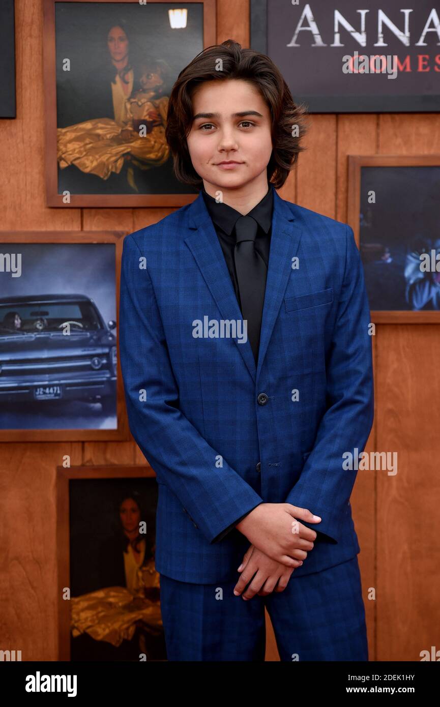 Luca Luhan attends the Annabelle Comes Home premiere on June 20, 2019 ...