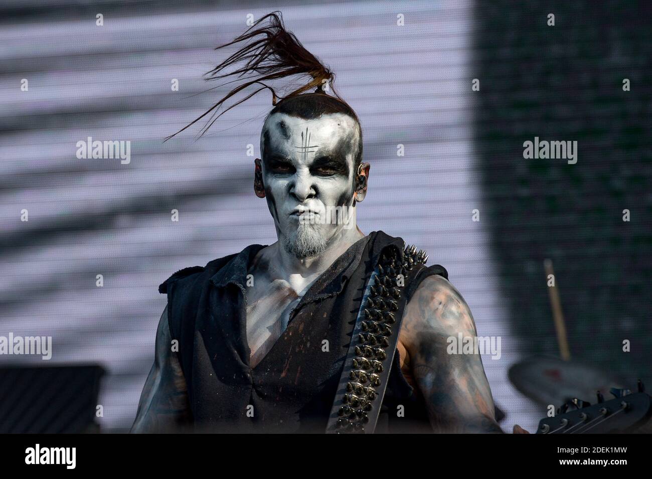 Behemoth performing live on stage during first ever european KnotFest ...