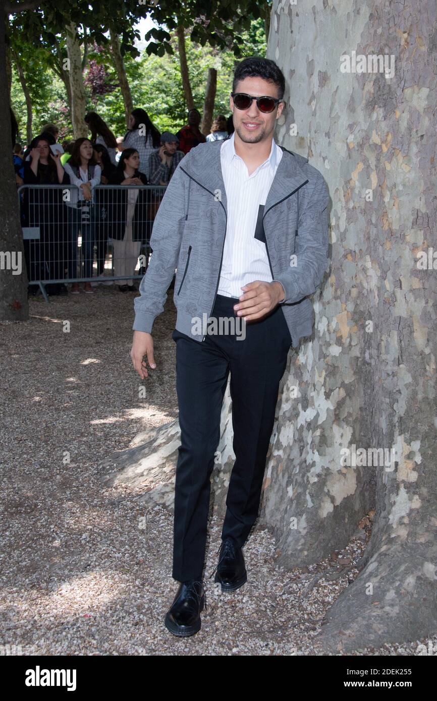 Shain Boumedine attending the Berluti Menswear Spring Summer 2020 show ...
