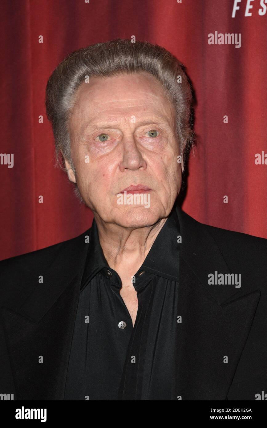 Actor Christopher Walken arrives to Gaumont Marignan cinema for a ...