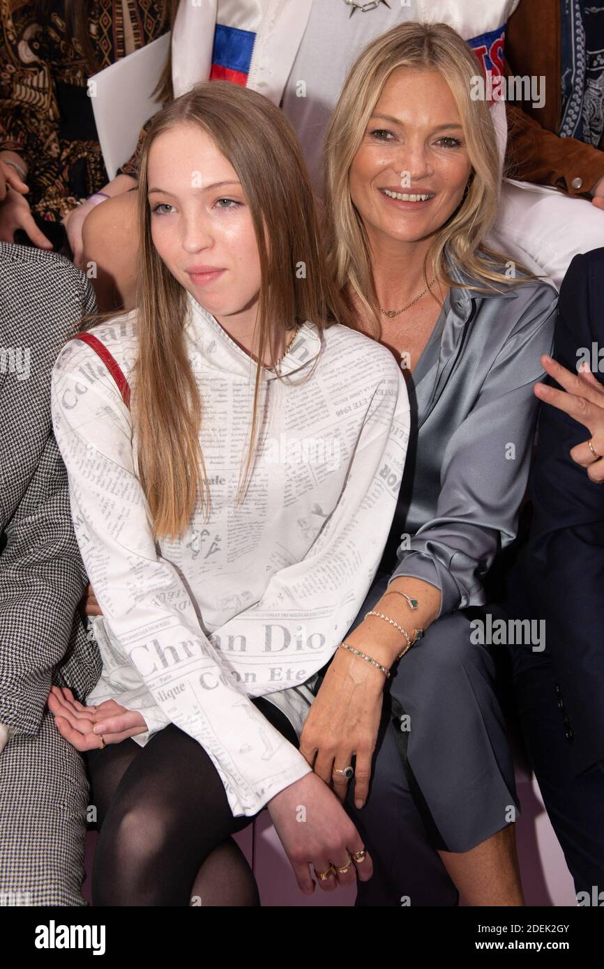 Lila Grace Moss Hack and Kate Moss attend the Christian Dior Menswear ...