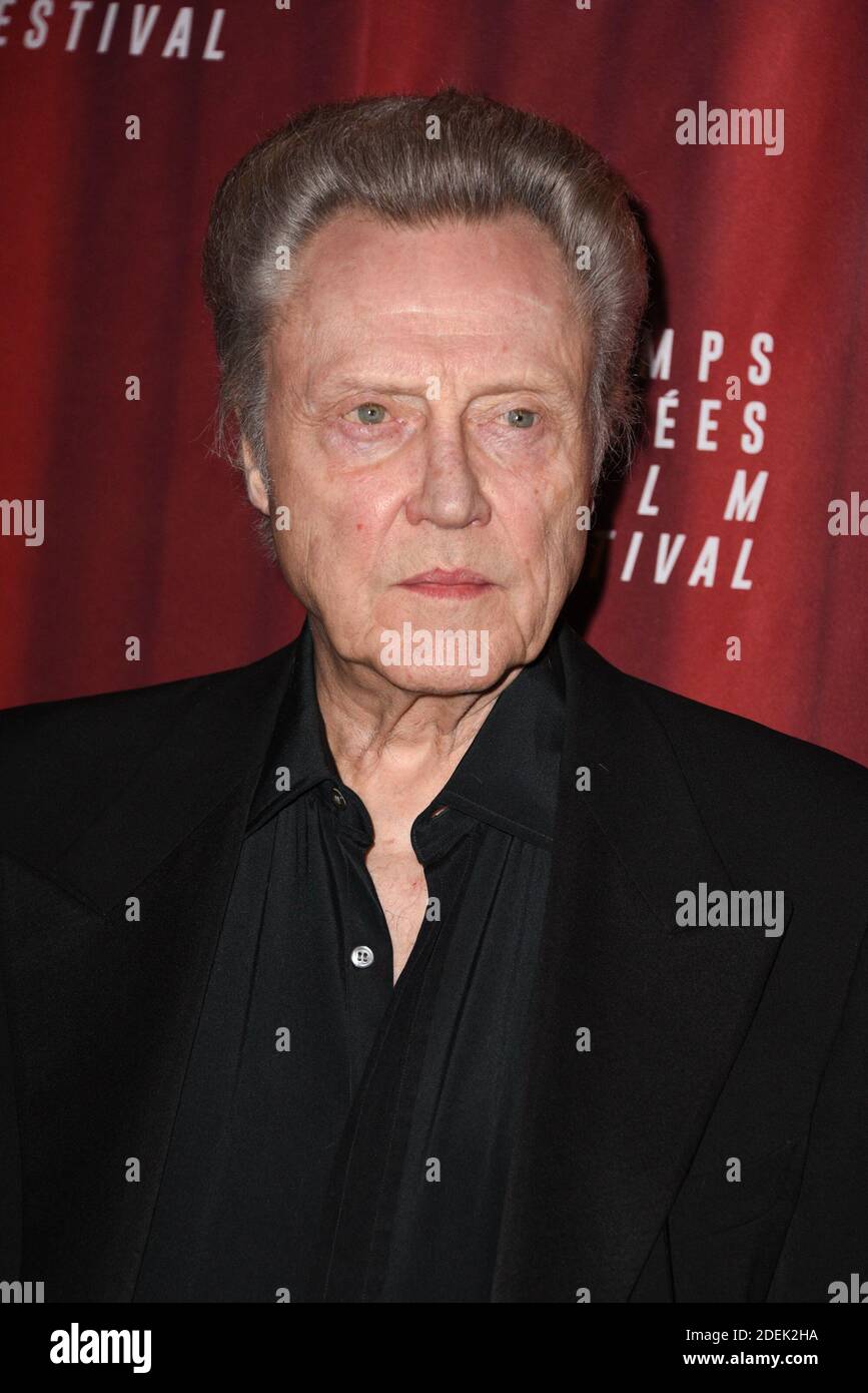 Actor Christopher Walken arrives to Gaumont Marignan cinema for a ...