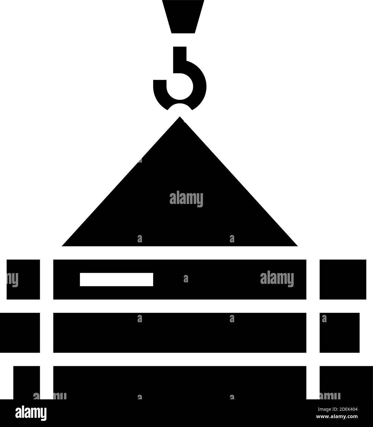 building materials transportation glyph icon vector illustration Stock ...