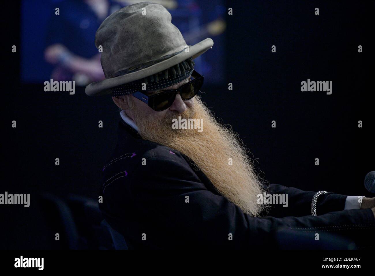Billy Gibbons of ZZ Top holds a press conference at Hellfest Open Air ...