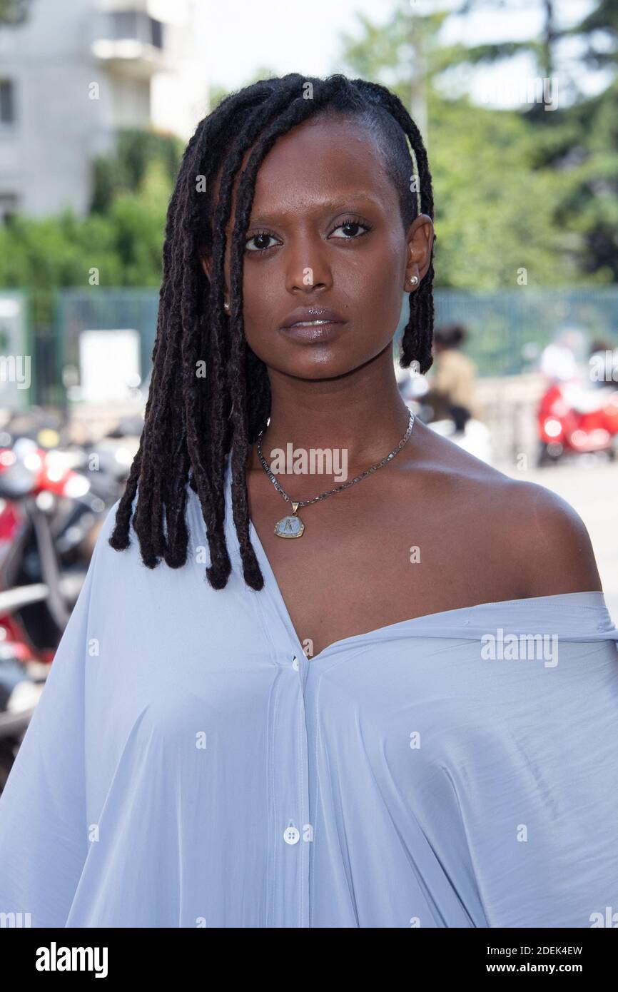 Kelela attending the Lanvin Menswear Spring Summer 2020 show as part of ...