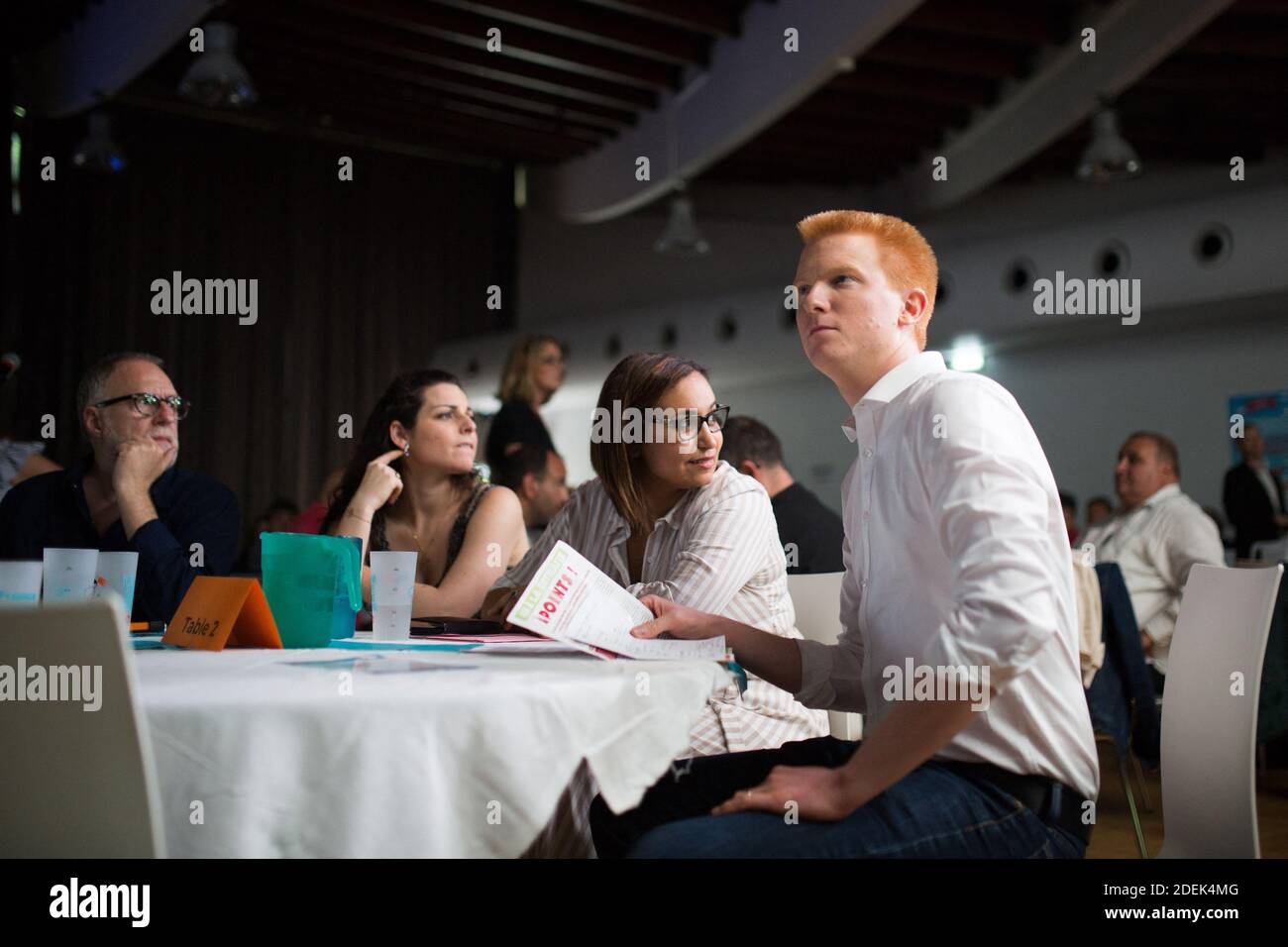French member of Parliament Adrien Quatennens during a representative ...