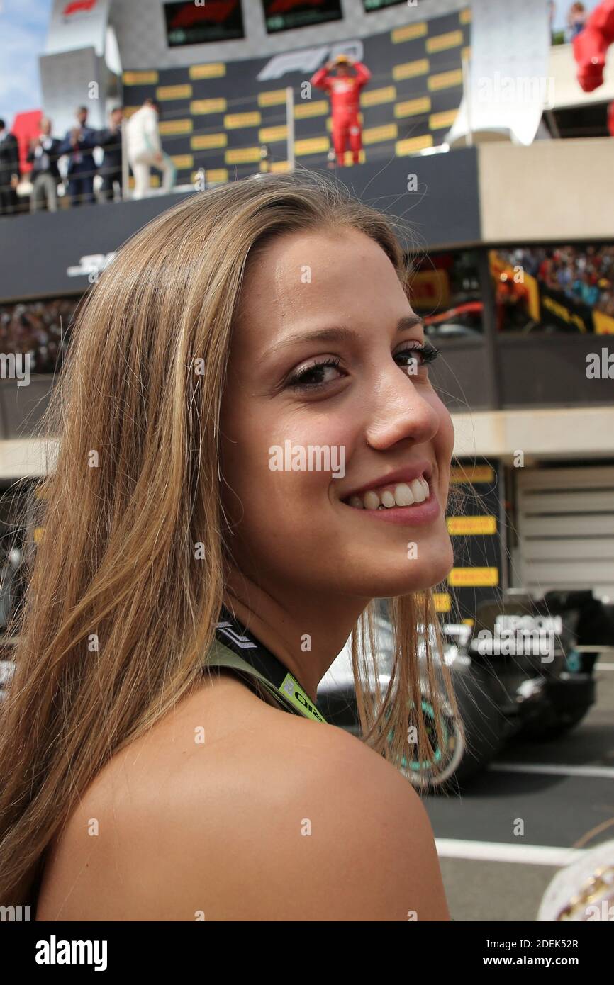 Giada Gianni (Leclerc's girlfriend) attends the Grand Prix de France ...