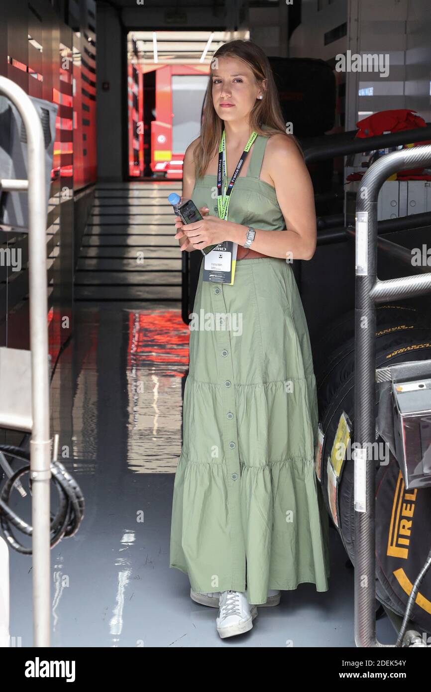 Giada Gianni (Leclerc's girlfriend) attends the Grand Prix de France ...