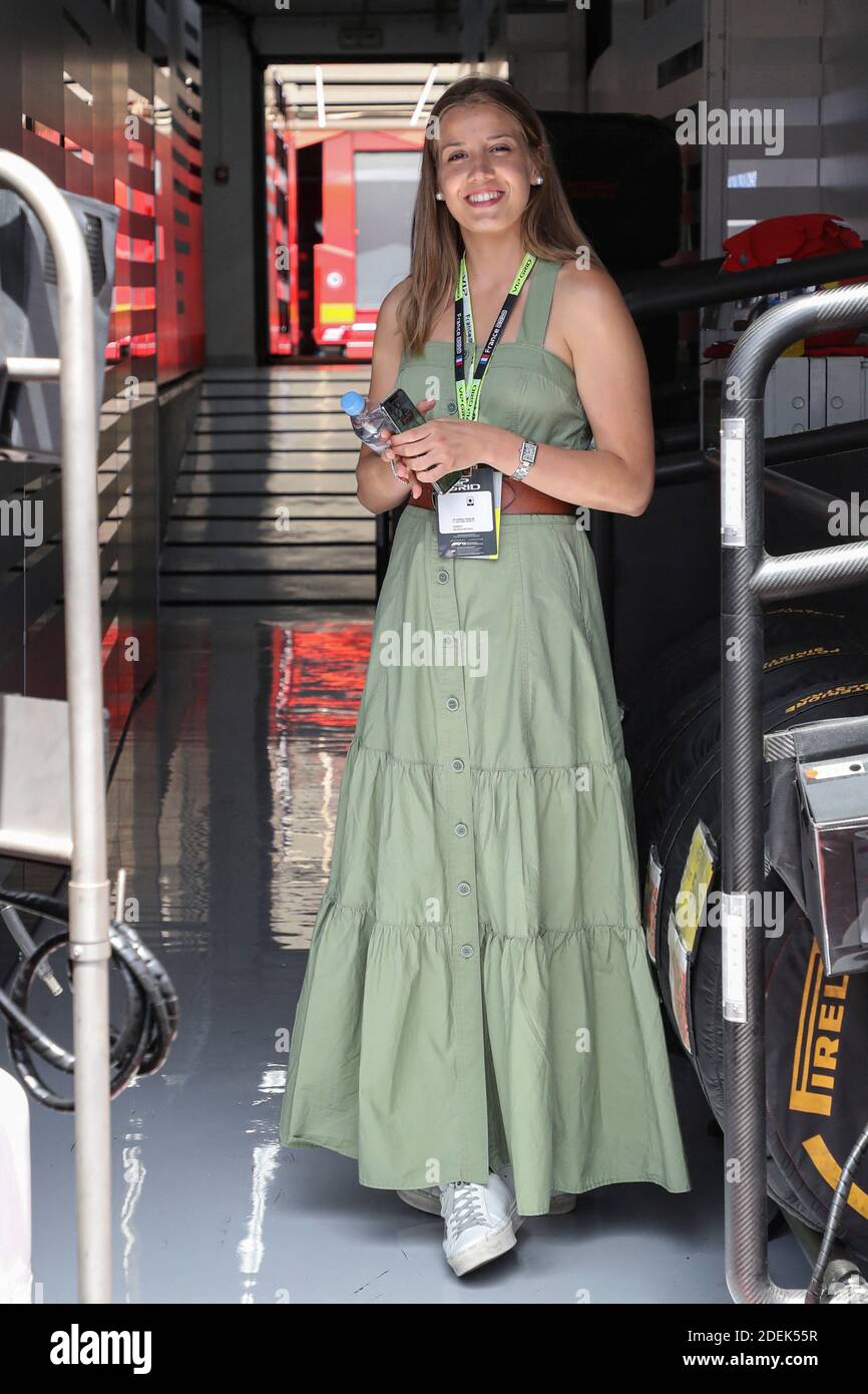 Giada Gianni (Leclerc's girlfriend) attends the Grand Prix de France ...