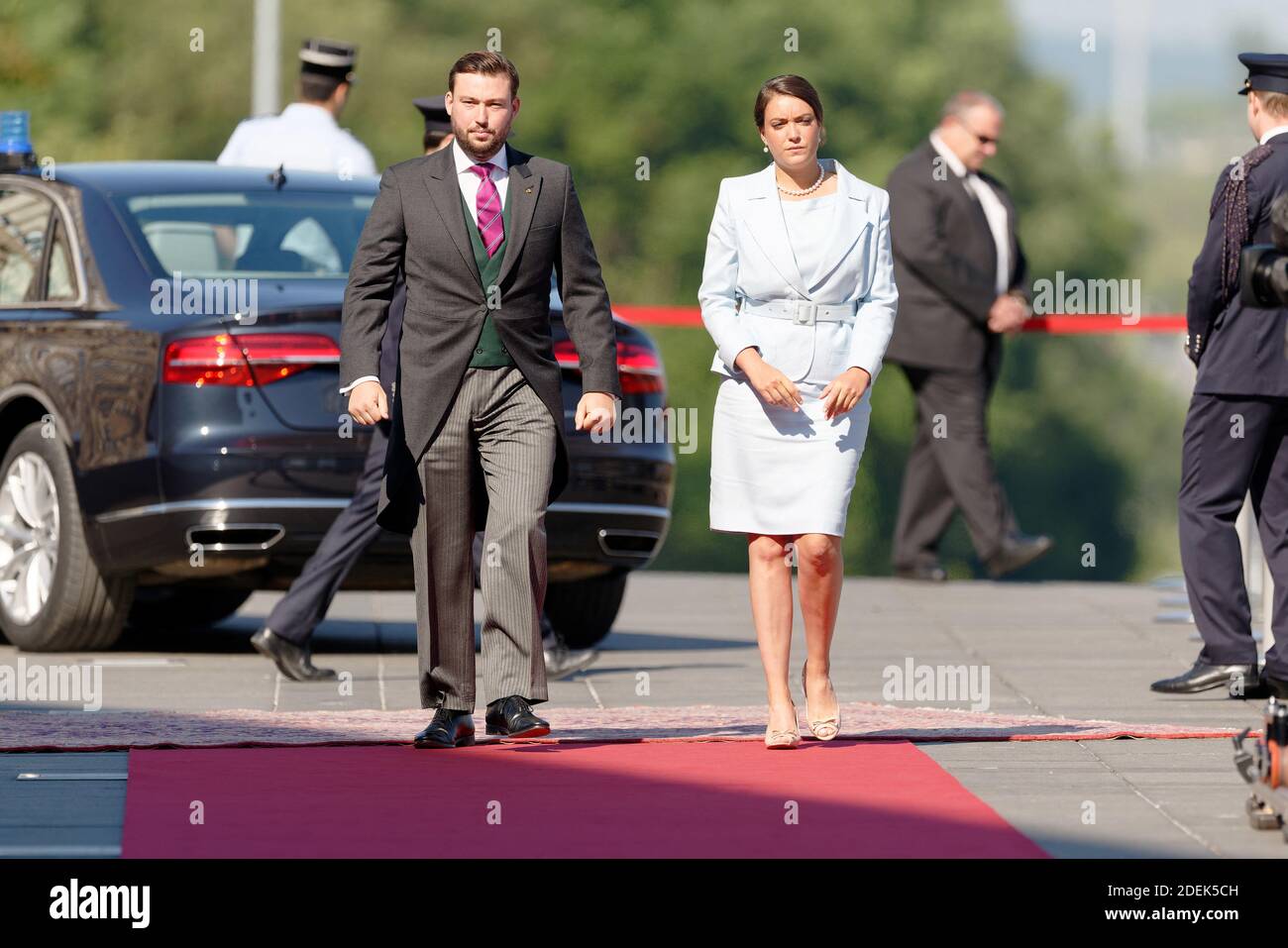 Prince Sebastien of Luxembourg, Princess Alexandra of Luxembourg arrive ...