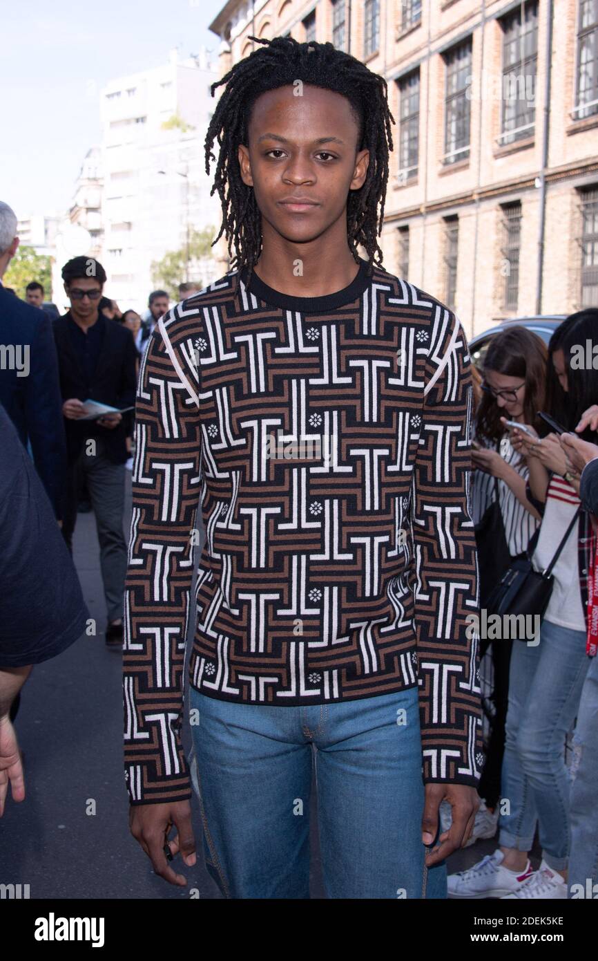 Myles B. O'Neal attending the Lanvin Menswear Spring Summer 2020 show ...