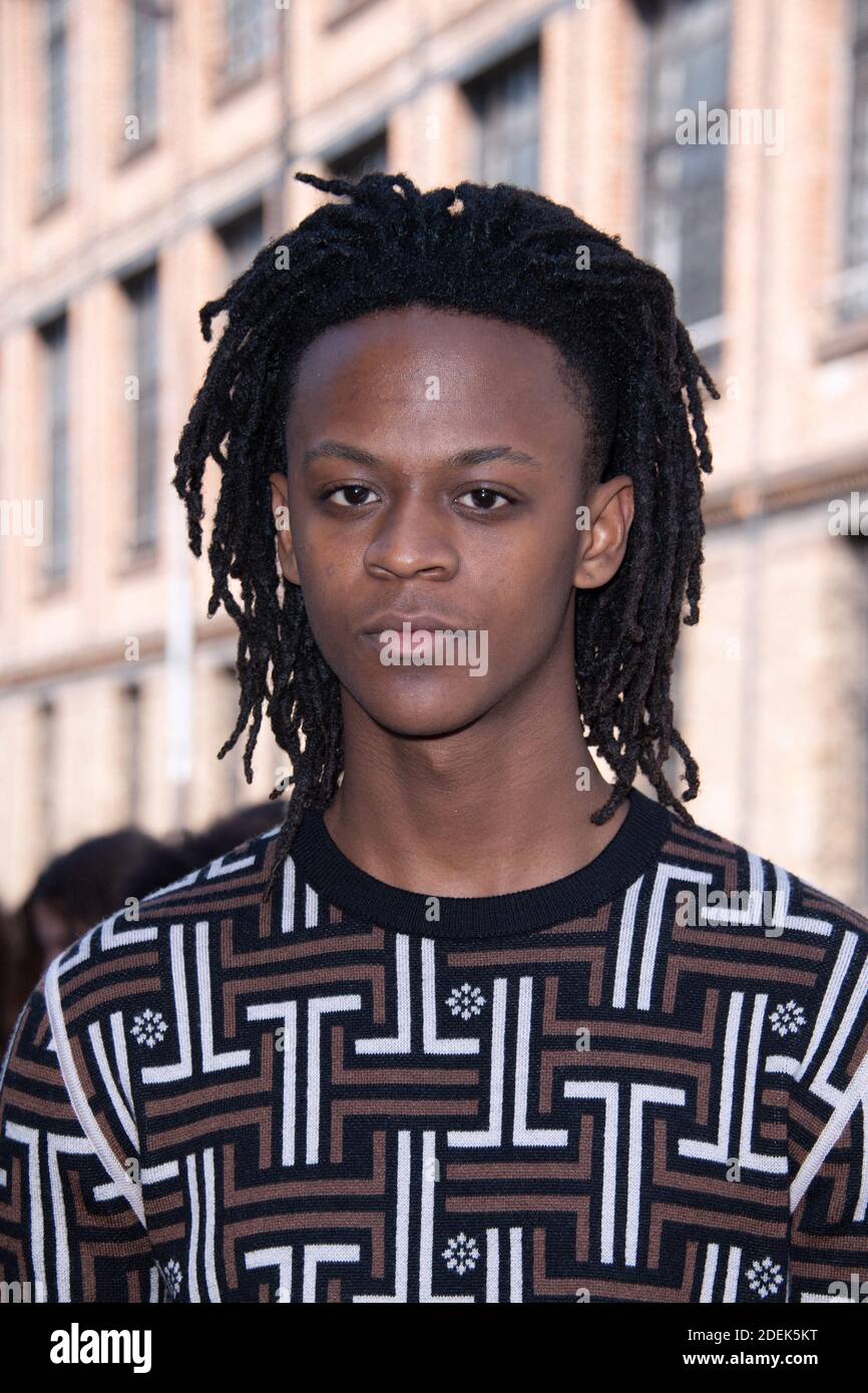 Myles B. O'Neal attending the Lanvin Menswear Spring Summer 2020 show ...