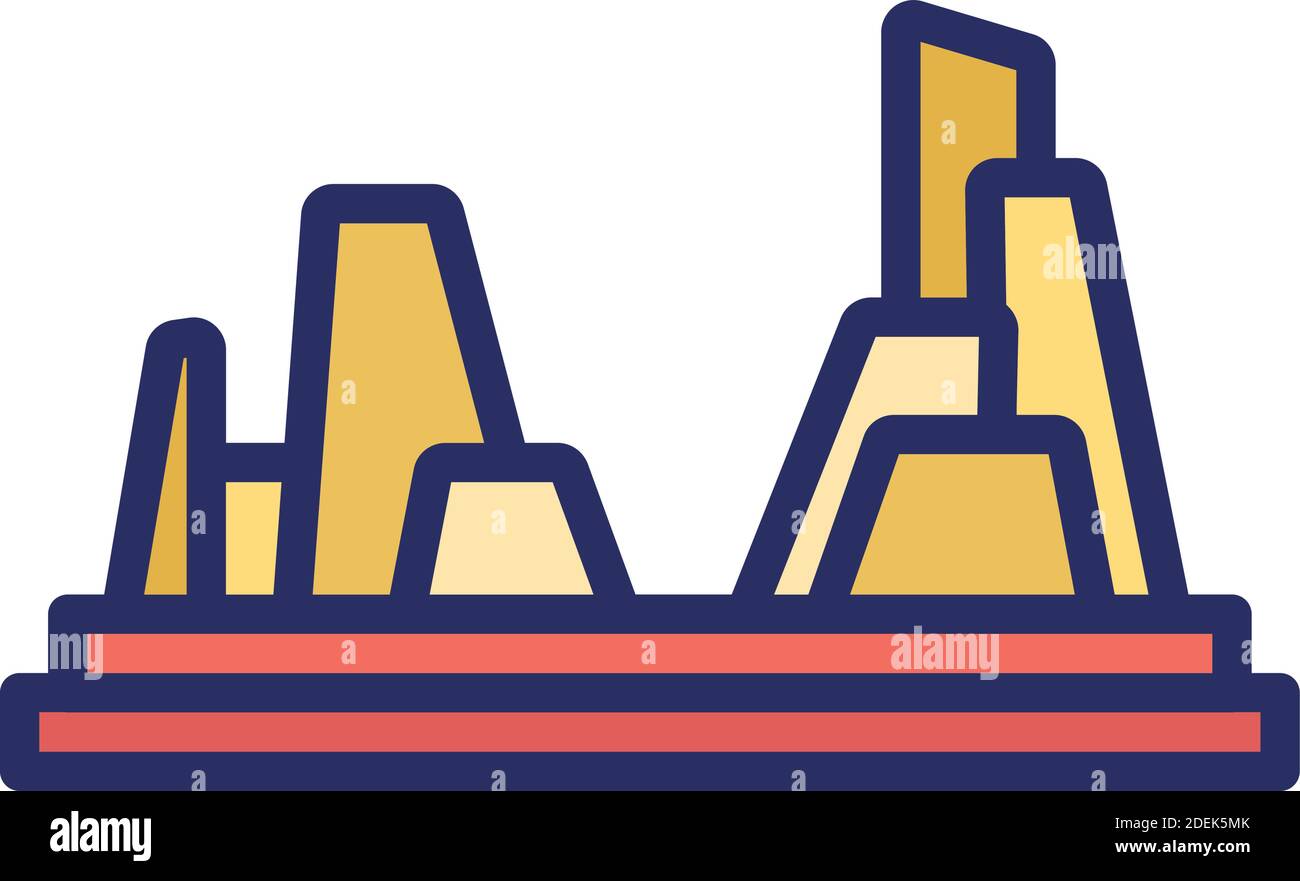 Grand Canyon, Arizona,desert, mountain fully editable vector icons ...